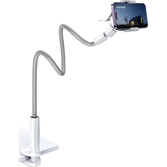 Support Téléphone Avec Col De Cygne, [Faux Cuir Durable] 97Cm Bras ...