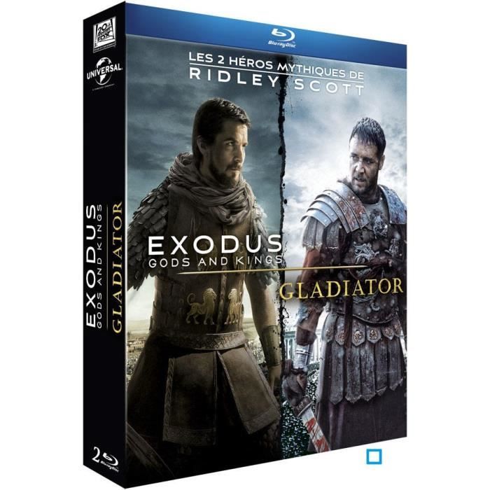 Coffret Blu-Ray Ridley Scott : Exodus et Gladiator - Bale Christian ...