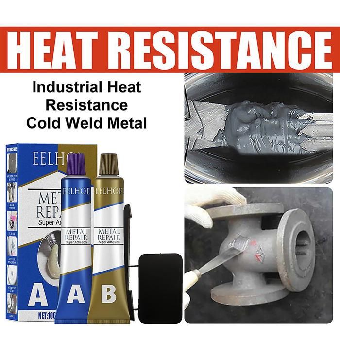 Colle de réparation de métal industriel Résistance à la chaleur Soudure ...
