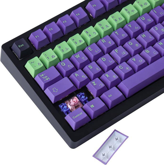 Pbt Keycaps 128 Touches Sublimation Cherry Contour Keycaps Avec Clear ...