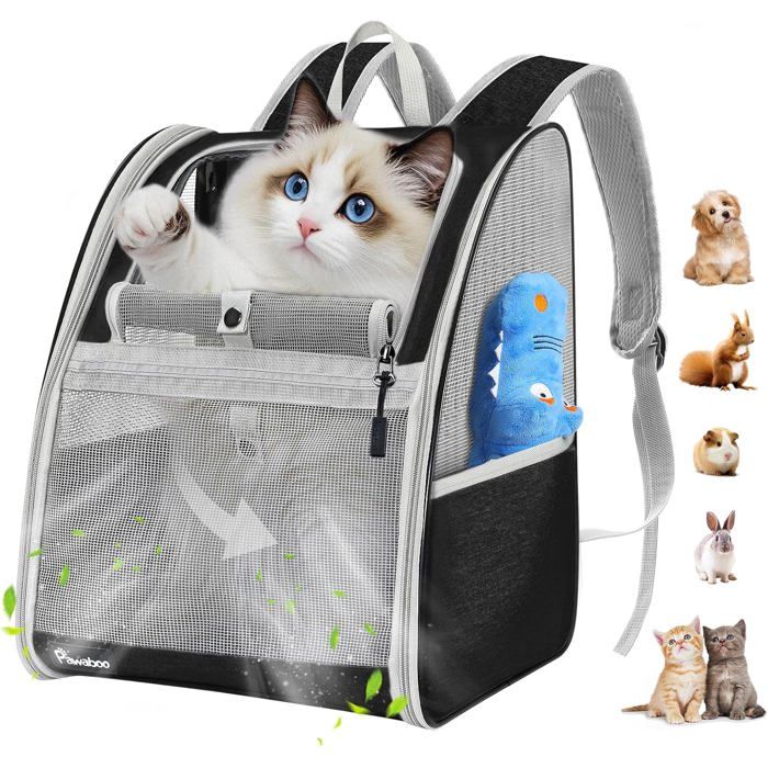 Pawaboo Sac à Dos pour Chats, Sac de Transport pour Animal de Compagnie ...
