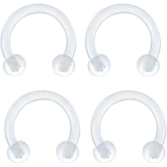 Bijoux Piercing Oreille, Piercing Boule Acrylique Forme C Nez Arcade ...