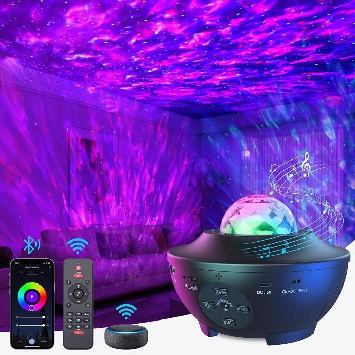Projecteur Ciel Etoile, WIFI Projecteur Galaxie Veilleuse étoile ...