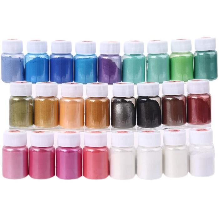 Poudre Minérale Naturelle Nacrée De Mica De 25 Couleurs, Colorant De ...