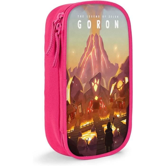 Trousse à crayons Legend of Zelda - Rose - Cuir - Fermeture zippée Rose ...
