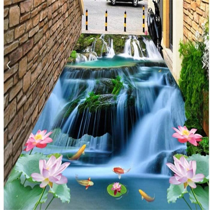 Autocollant de sol Pvc 3D décoratif sol personnalisé 3D salon en accord ...