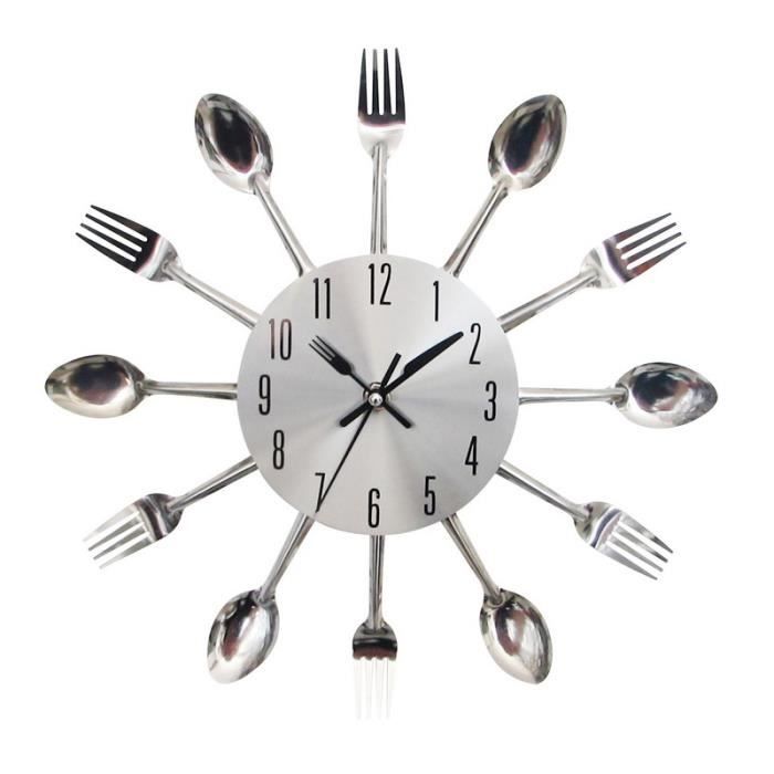 Horloge - pendule,Lustre mural suspendu en fer forgé,Look Antique,rond ...