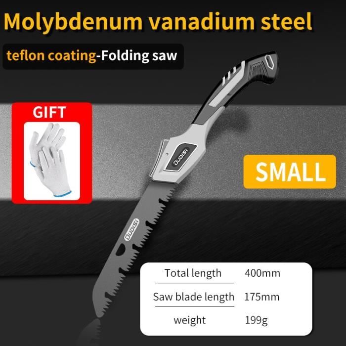 Sécateur,OUDISI scie pliante multifonctionnelle lame SK5 scie à main outils de coupe pour le ...