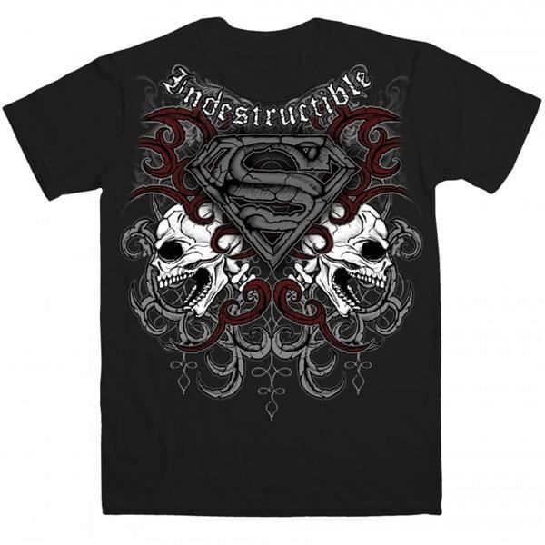 SUPERMAN - Tee-Shirt Noir Indestructible (XL) Noir - Cdiscount Prêt-à ...