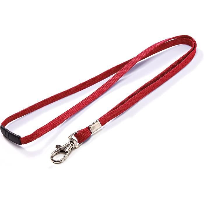 Bulk Lot De 10 Cordons Tour De Cou Unis Pour Badge D'Identité, Badge ...