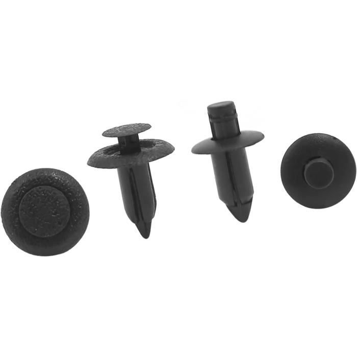 Voiture Défenseur Porte Attache Clips 6Mm 7Mm Trou Rivet Noir (Ensemble ...