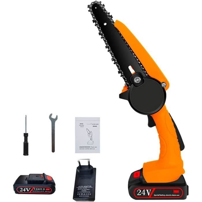 Scie Électrique sans Fil Petit Jardin Tronçonneuses 7.8 Pouces ...