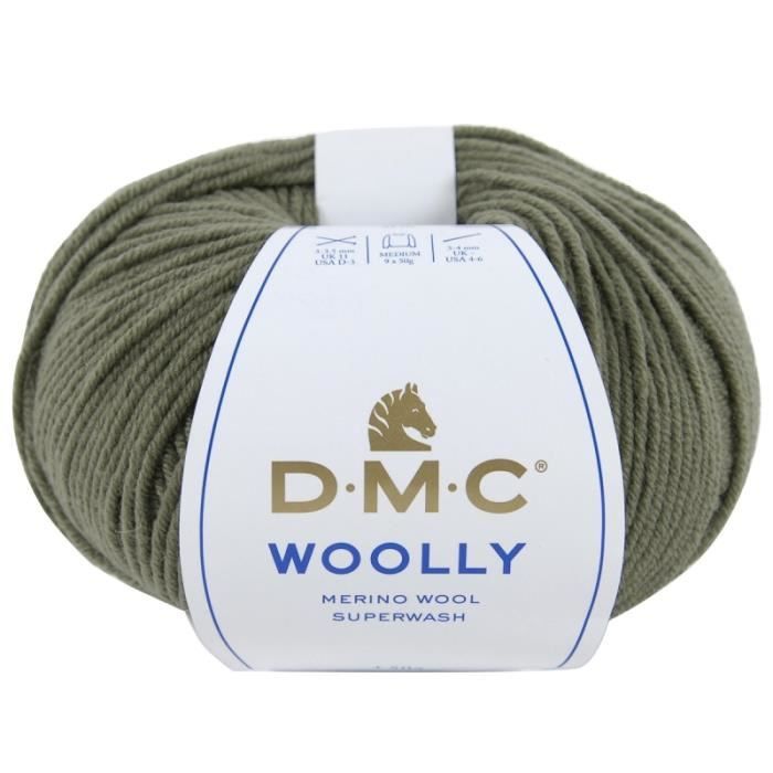 Laine Merino Woolly DMC - 50 g - 83 - Kaki - Cdiscount Beaux-Arts et ...