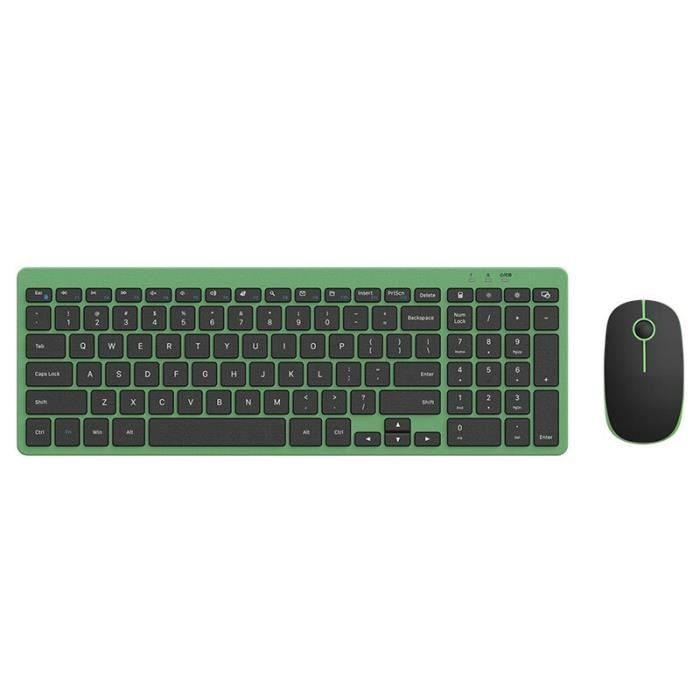 Pack clavier - souris - JP-3 - Vert - Cdiscount Informatique