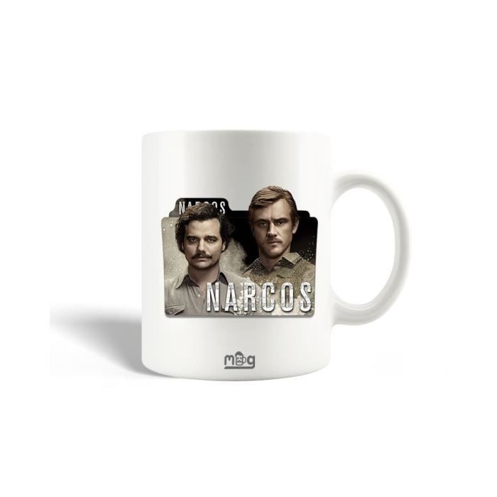 Mug en Céramique - Krus - Pablo Escobar - 30cl - Blanc - Compatible ...