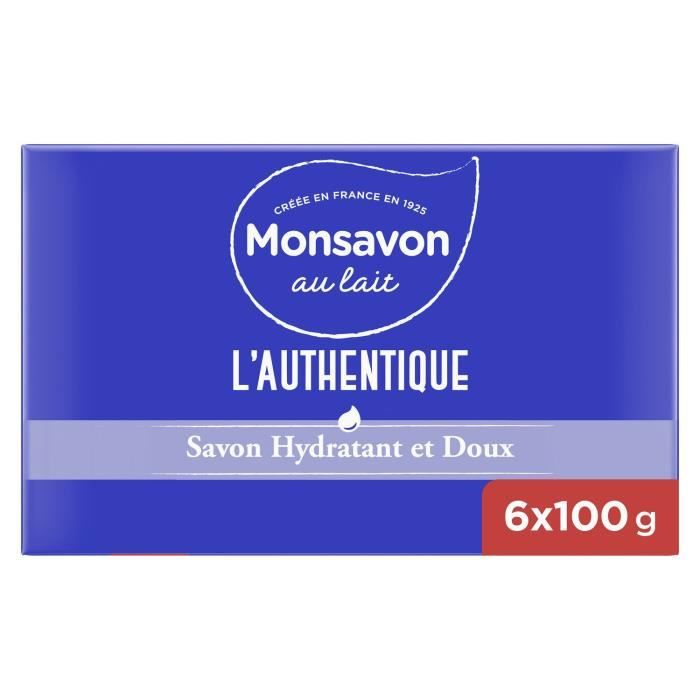 LOT DE 3 - MONSAVON - Savons Solides De Soin Au Lait - 6x100 g ...