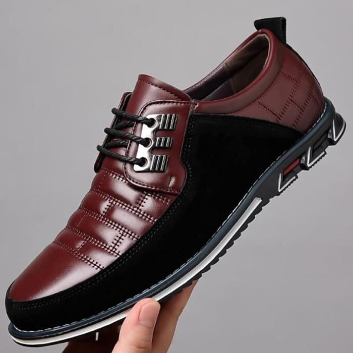 Basket Homme Chaussures De Cuir Masculines Respirante Mode Chaussures ...