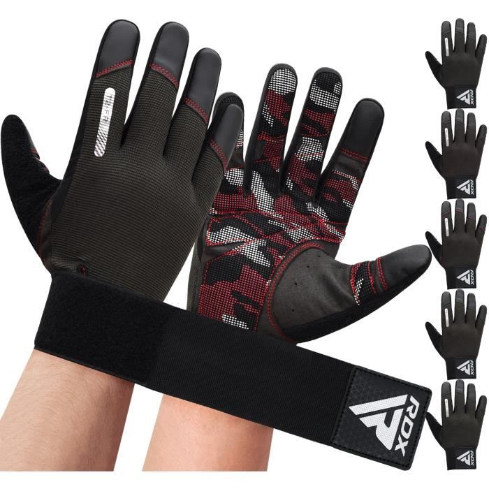 Gants d'haltérophilie RDX à doigts complets pour adulte - Rouge ...