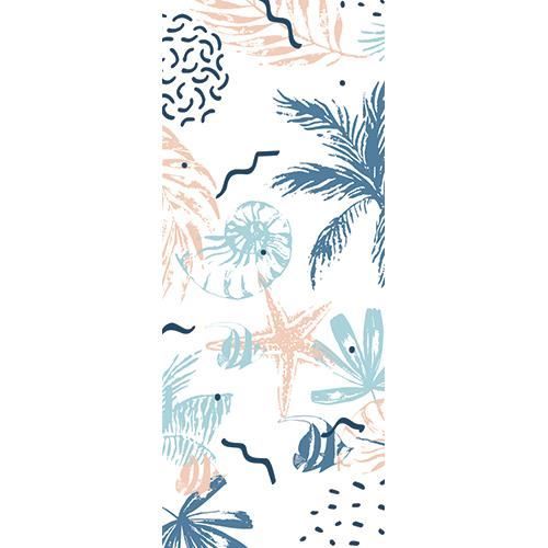 Sticker Porte Fonds Marins Exotiques, 204 cm X 83 cm, Décoration ...