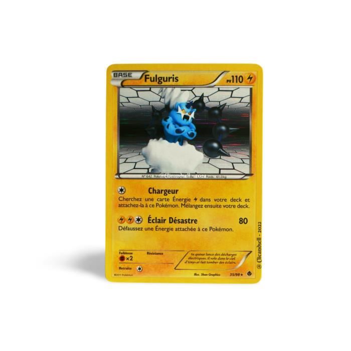 Carte Pokémon Fulguris 110 PV 35-98 N&B - Pouvoirs Émergents NEUF FR ...