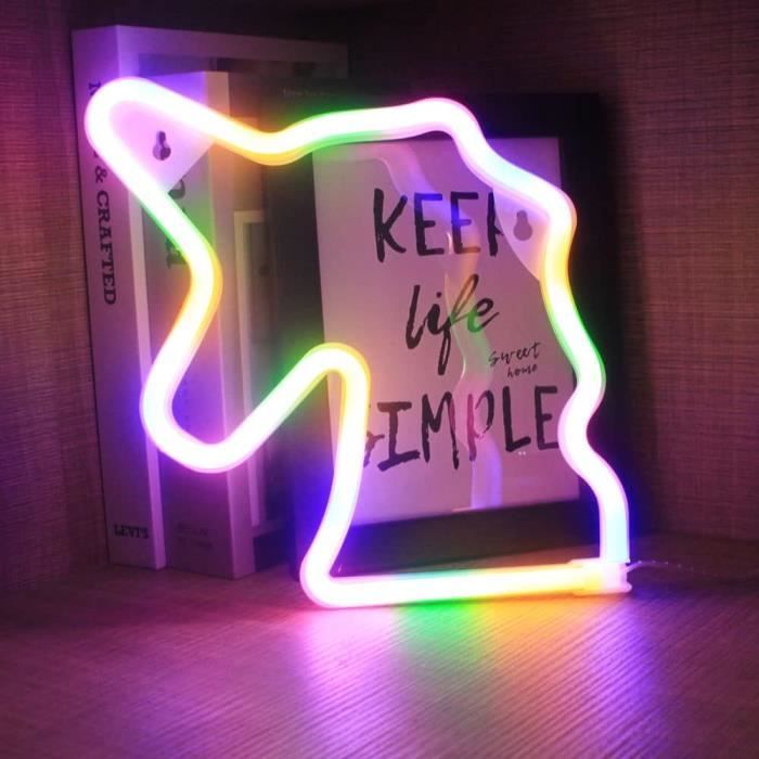 Veilleuse Led Licorne Alimentée Par Usb Ou À Piles Pour La Décoration ...
