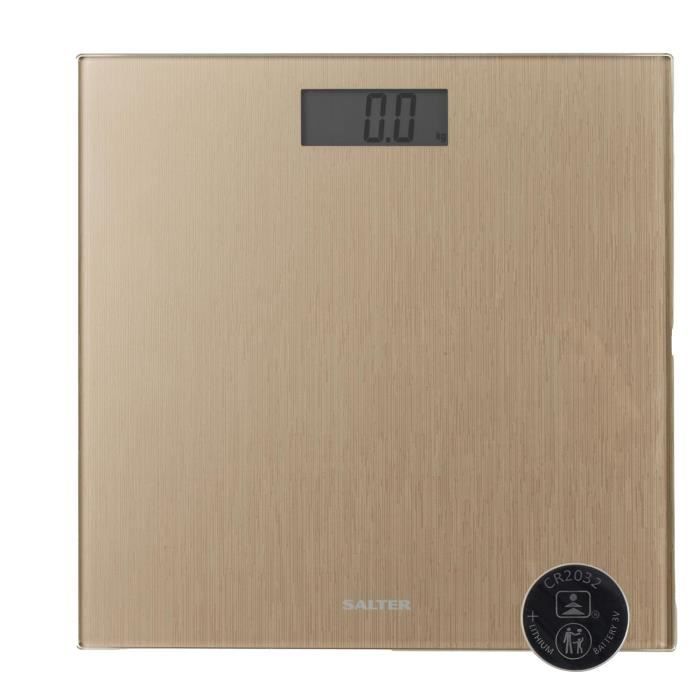 Salter SA00271GLFEU16 Pèse-personne numérique, plateau champagne ...