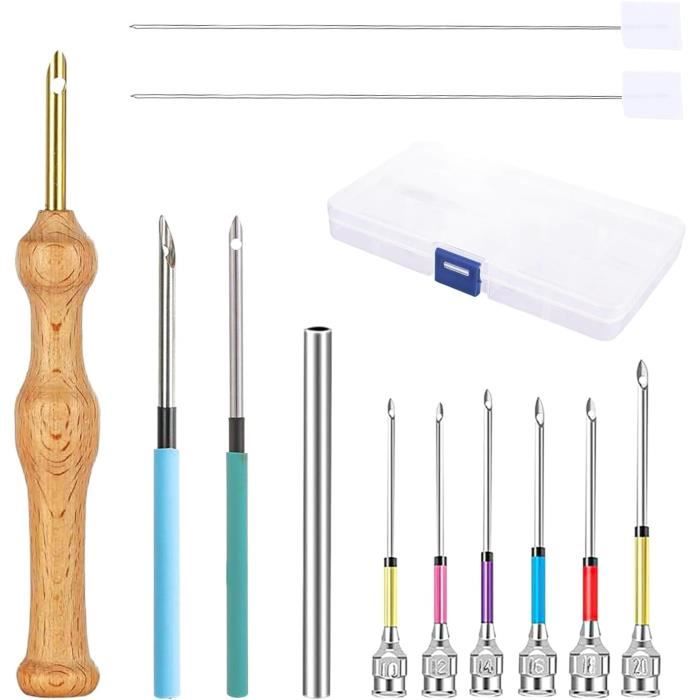 12 Pièces Punch Needle Kit, Broderie Kits, Kit D'outils de Poinçonnage ...
