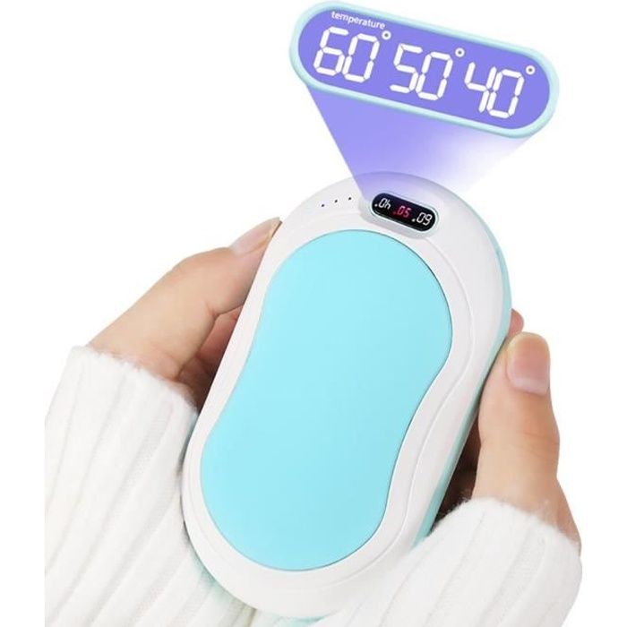 Chauffe-Mains Rechargeable, 10000 mAh USB Chaufferette Main Poche ...