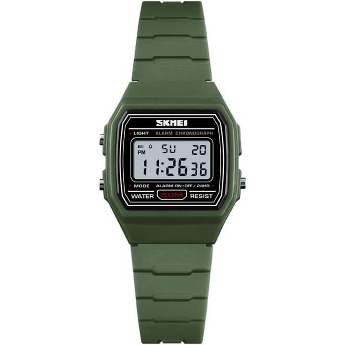 Simple Digitale Sport Montres Femme Montres Garçon Et Fille 50M Etanche ...