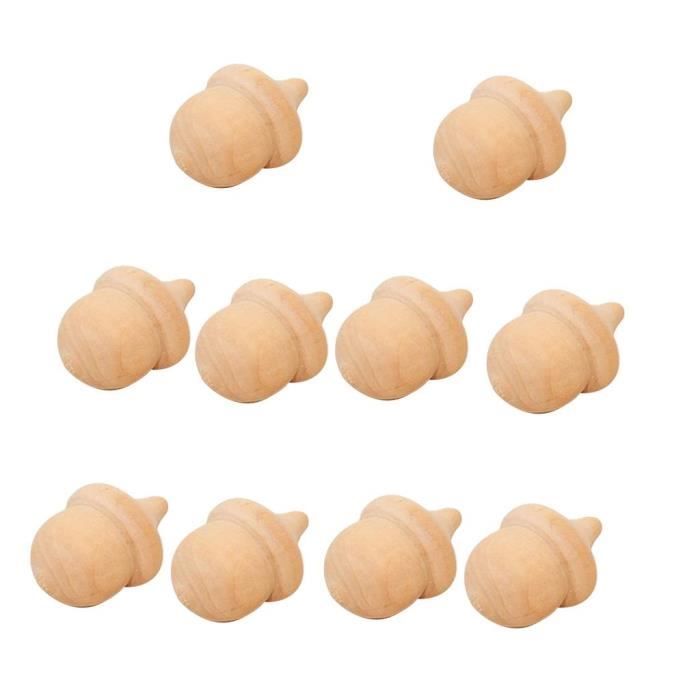 10x Naturelle Non Finie Peg En Bois Poupée Corps Forme Bricolage ...