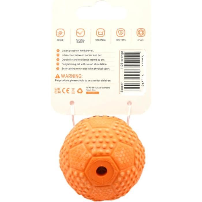 Balle Chiens Couineuse, Jouet Pour Chien Indestructible, Balle Pour Chiens En Caoutchouc Naturel ...