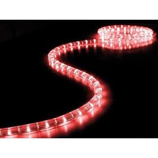 GUIRLANDE LUMINEUSE FLEXIBLE LUMINEUX ROUGE A LED - Cdiscount Maison