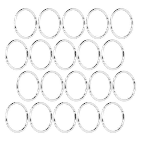 GOTOTOP anneaux toriques 20 pièces anneaux en métal durables cercle de ...