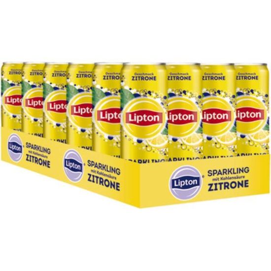 Lipton Sparkling Ice Tea Lemon 0,33l (Pack de 24) - Cdiscount Au quotidien