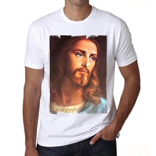 T-Shirt - ULTRABASIC - Jésus-Christ Beau Gosse - 100% Coton - Manches ...