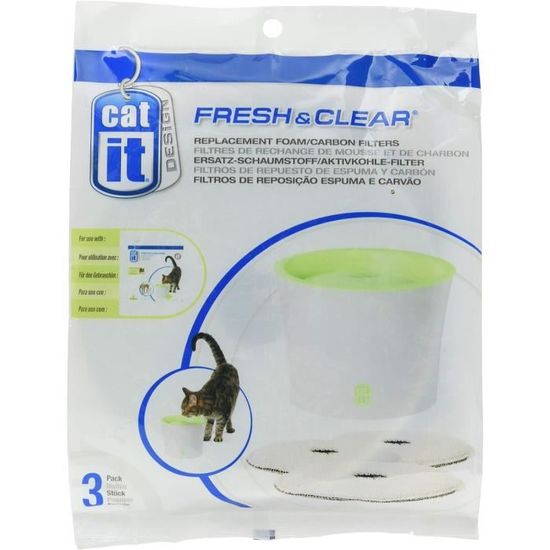 Lot De 3 Filtres De Nettoyage De Rechange Pour Fontaine 3 L[M2205 ...