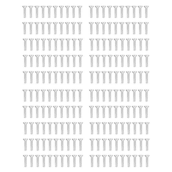 YOSOO Kit d'assortiment de vis autoperceuses 200pcs vis auto-perceuse tête fraisée cruciforme ...