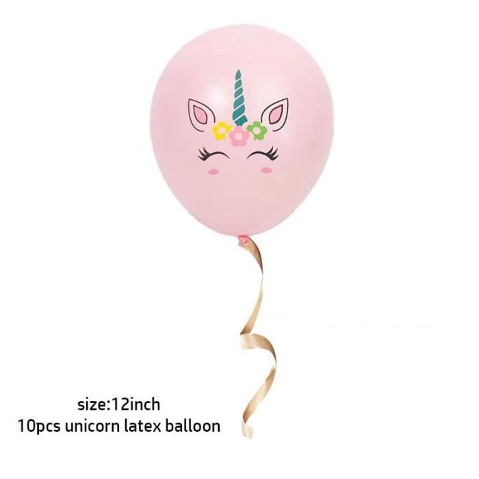 15 pièces-ensemble licorne Latex ballons or confettis ballon anniversaire mariage bébé douche ...