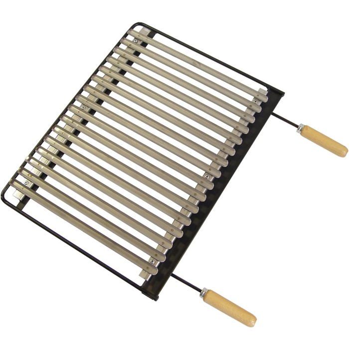 IMEX Grille de barbecue Inox 60 x 41 cm378 - Cdiscount Jardin