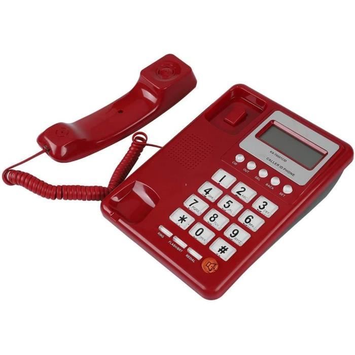 Téléphone Filaire, Téléphone Fixe Filaire Avec Écran, Téléphone Fixe ...