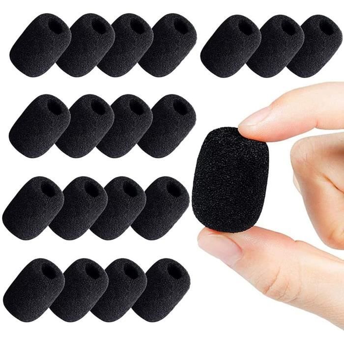 20 pièces Bonnettes Anti Vent pour Micro Casque Couvercles Microphone l ...