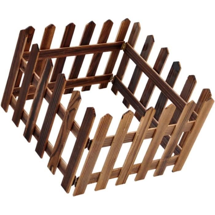 Bordure de Jardin Clôture en Bois Sapin de Noël Palissade Jardin ...