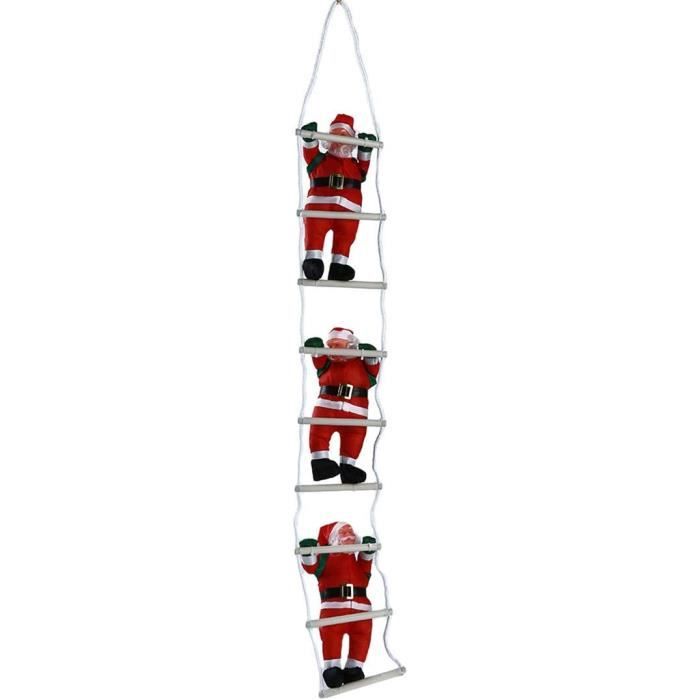 CD-Père Noël Grimper sur Une échelle de Corde Décoration de Noël en ...