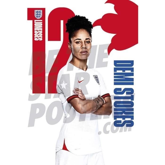 Poster Football Motif Lioness Demi Stokes - Cdiscount Maison