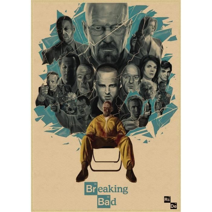 Décoration murale,Breaking Bad poudre Bryan Colin Princeton Vintage ...