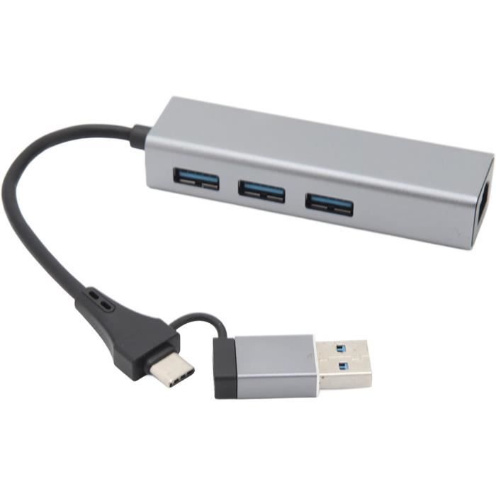 Hub Usb C Vers Usb 3 Ports, Hub De Type C Vers Usb 3.0 Avec Adaptateur Usb C Vers Usb ...