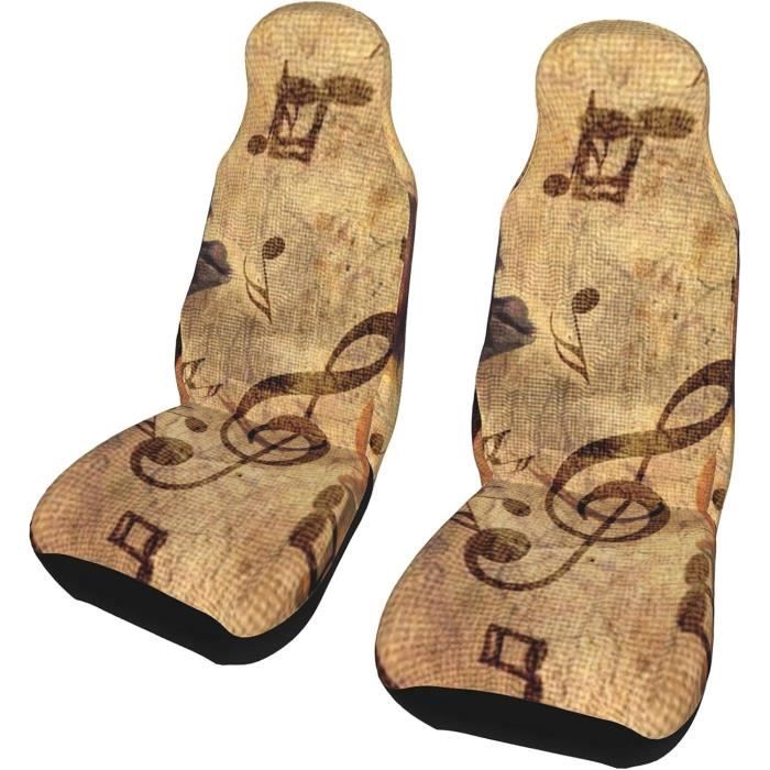 2 Pièces Housses De Siège De Voiture Rétro Violon Et Rose Protection De ...