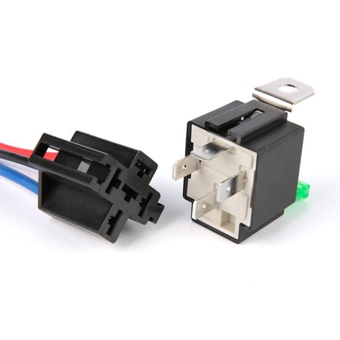 Duokon Relais de fusible 12V 30A 6 pièces 12 V 30A voiture fusible ...