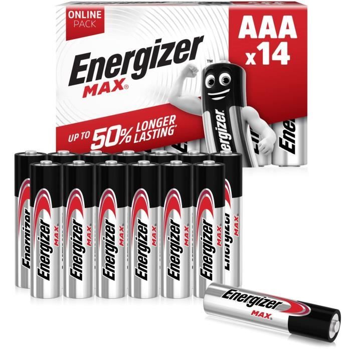 Energizer Piles alcalines AAA Max, Paquet de 14 pcs piles jetables ...