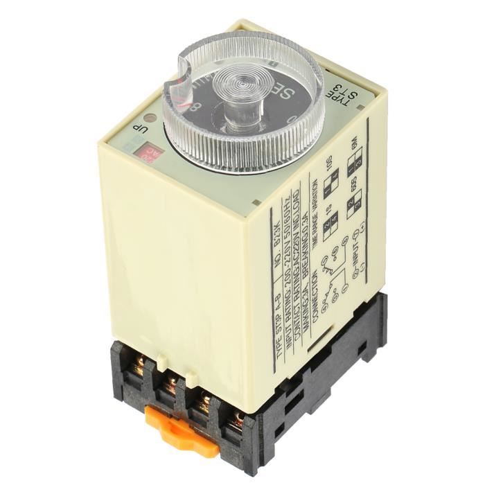 ST3PA-B 0-10S Power On Delay Timer Relay Knob Control Time Relay with ...